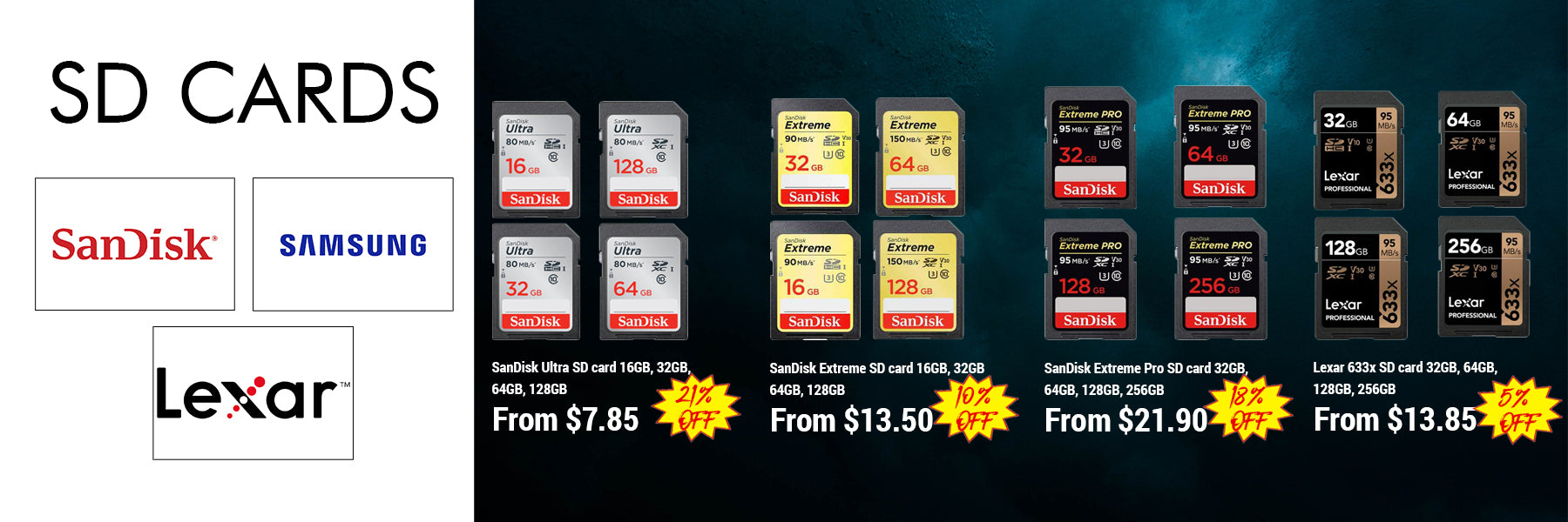 The Around Australia: SDHC/SDXC Cards | Genuine Sandisk, Samsung